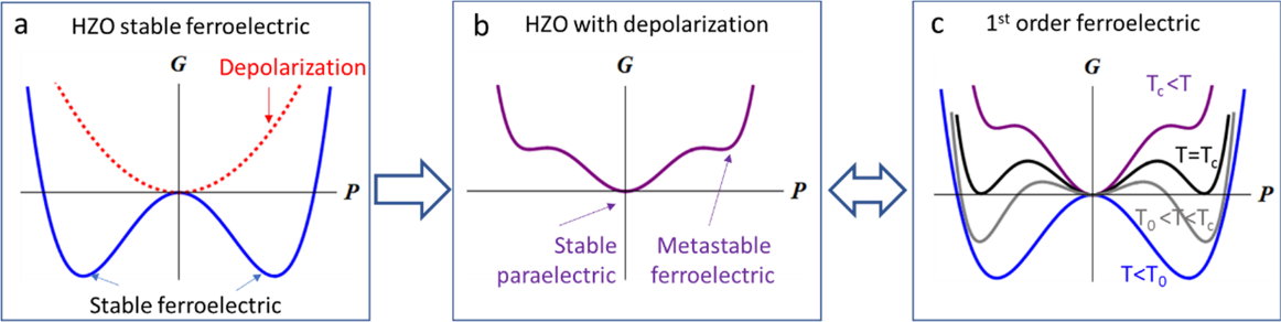 Metastable ferroelectricity driven by depolarization fields in ...