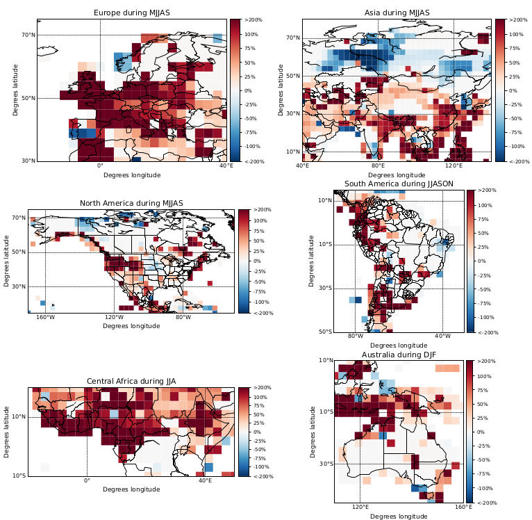 Changes in patterns of wildfires caused by lightning strikes due to ...